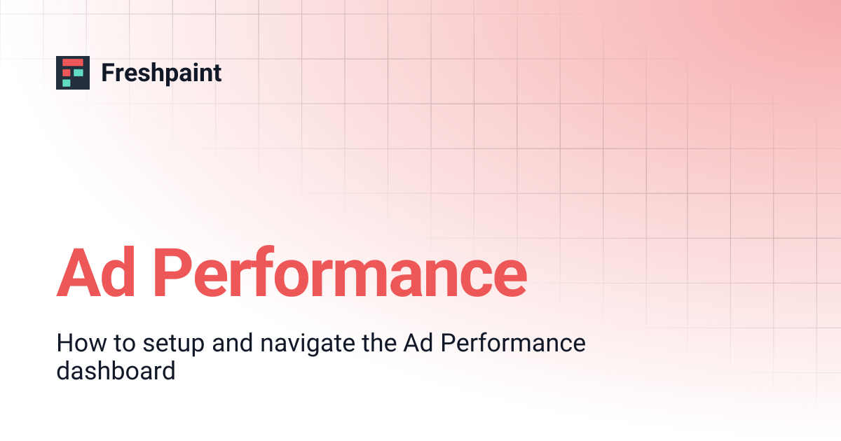 Ad Performance | Freshpaint